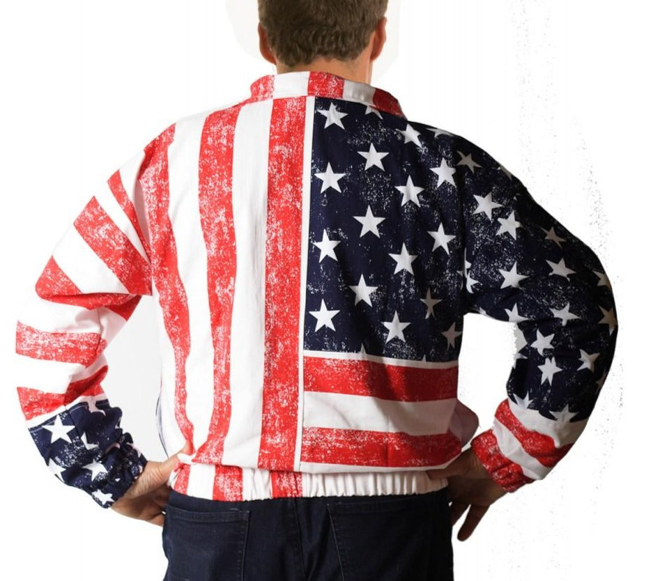 patriotic Unisex American Flag Zip-Up Jacket – Insta Slim